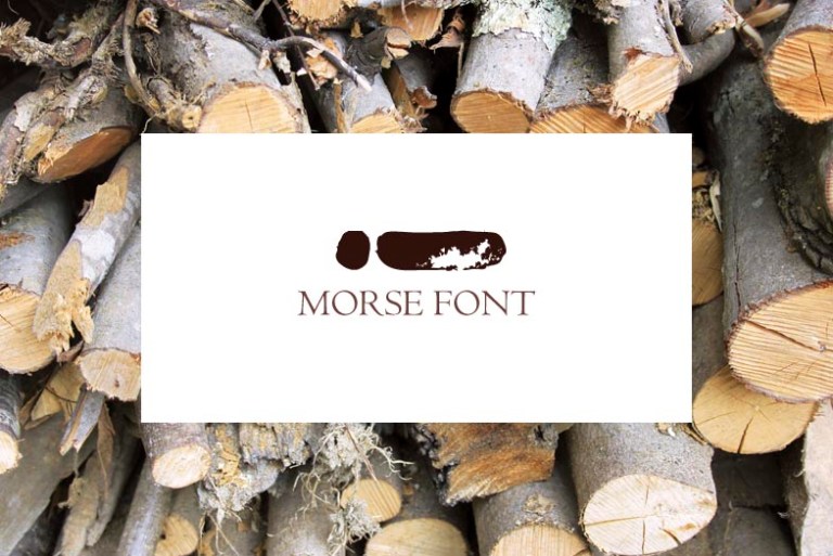 Morse Font. Tipografía. – Julia Dín